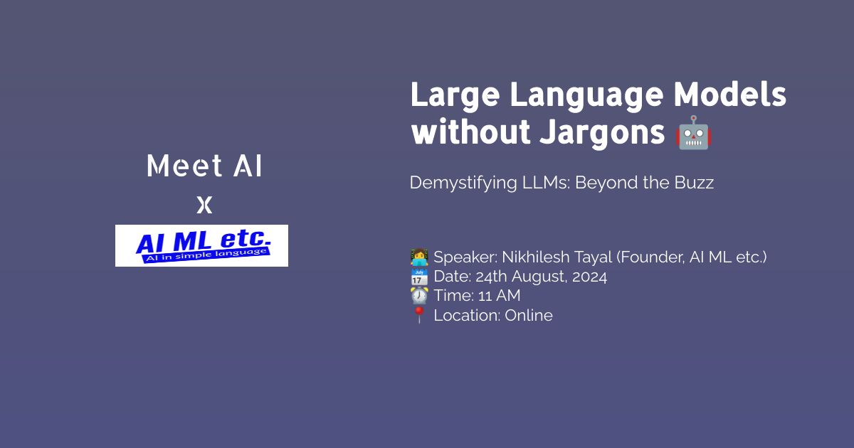 About Me - Nikhilesh Tayal - AI ML etc.